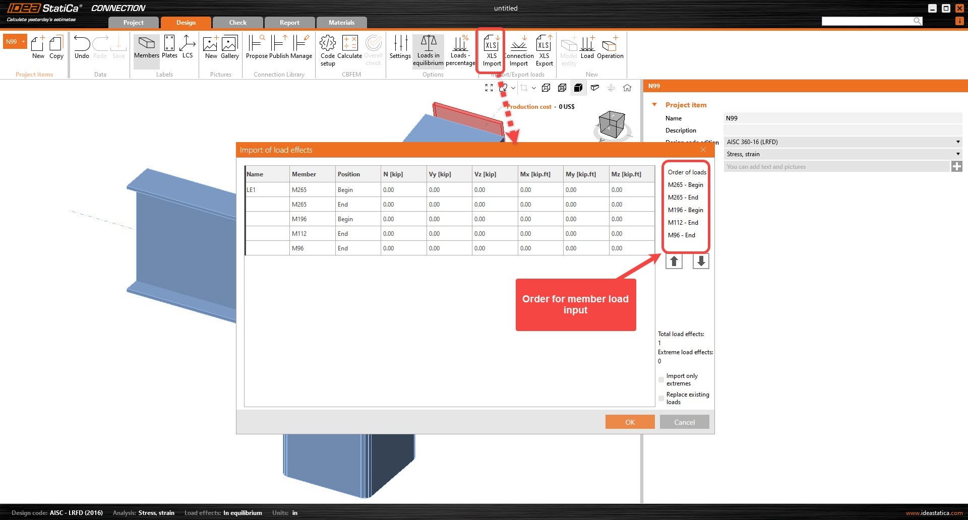 RISA-3D import into IDEA StatiCa | IDEA StatiCa